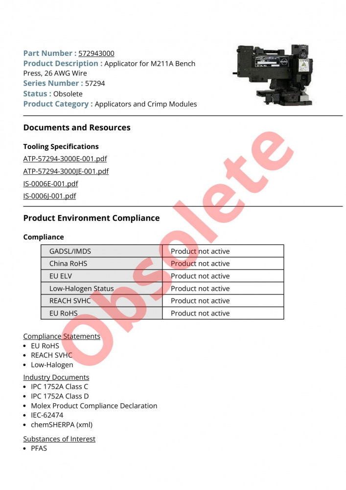 572943000 tooling document preview, page 1