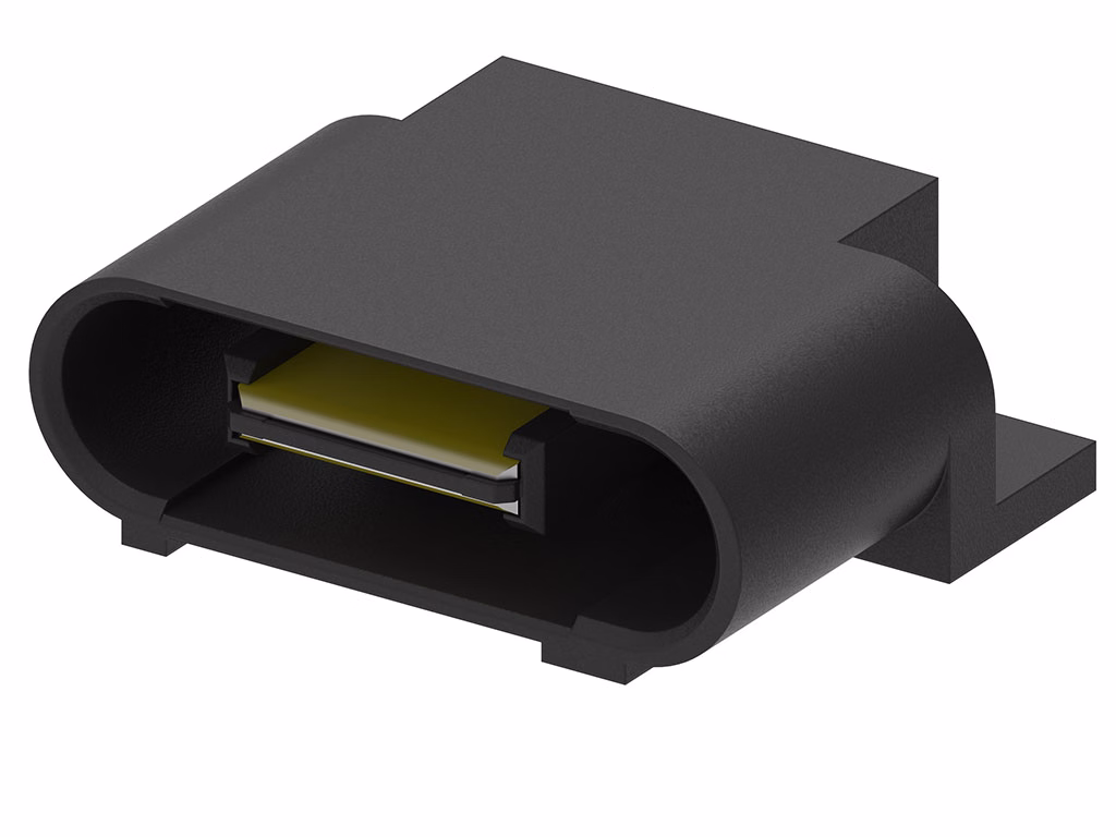 EXTreme LPHPower Plug, Right-Angle, 2 Power Contacts, 24 Signal Contacts, Select Gold (Au) Plating, for 3.18mm Thick PC Board, with Press-fit Plastic Pegs