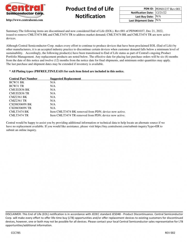 CMUD2838 datasheet page 4