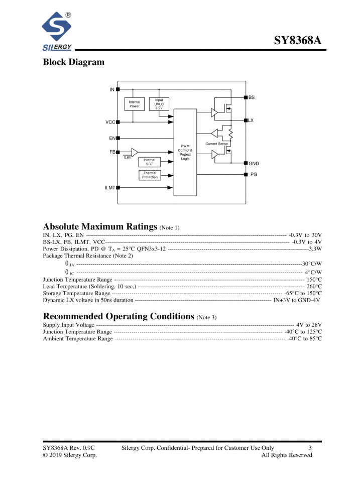 SY8368AQQC datasheet page 3