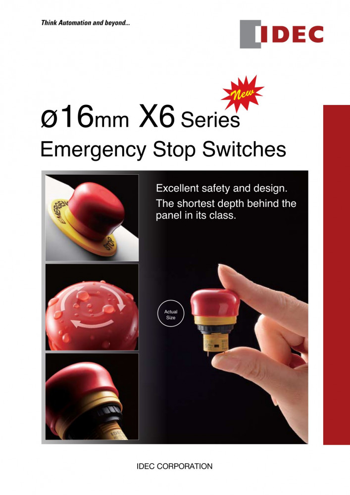 IDEC X6 datasheet page 1