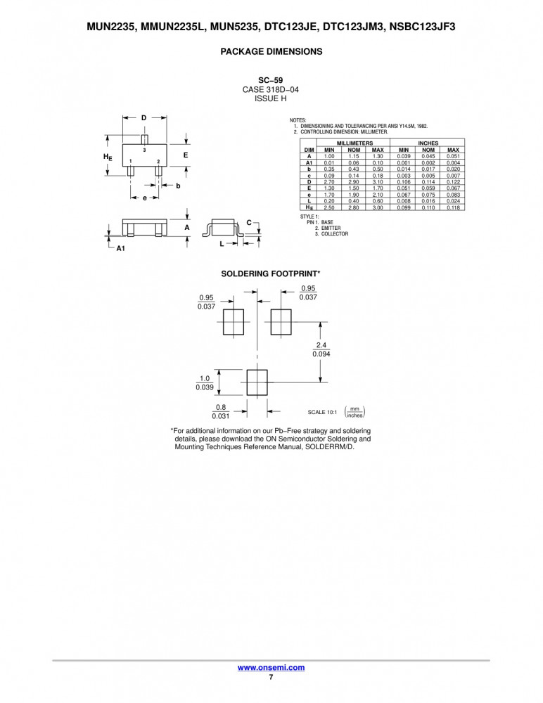 DTC123JET1G datasheet page 7