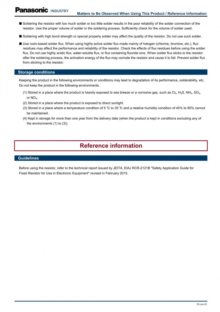 EXB resistor array document page 8