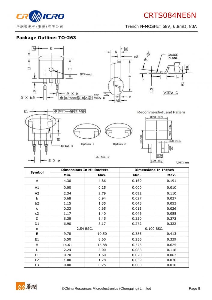 CRTS084NE6N datasheet page 8