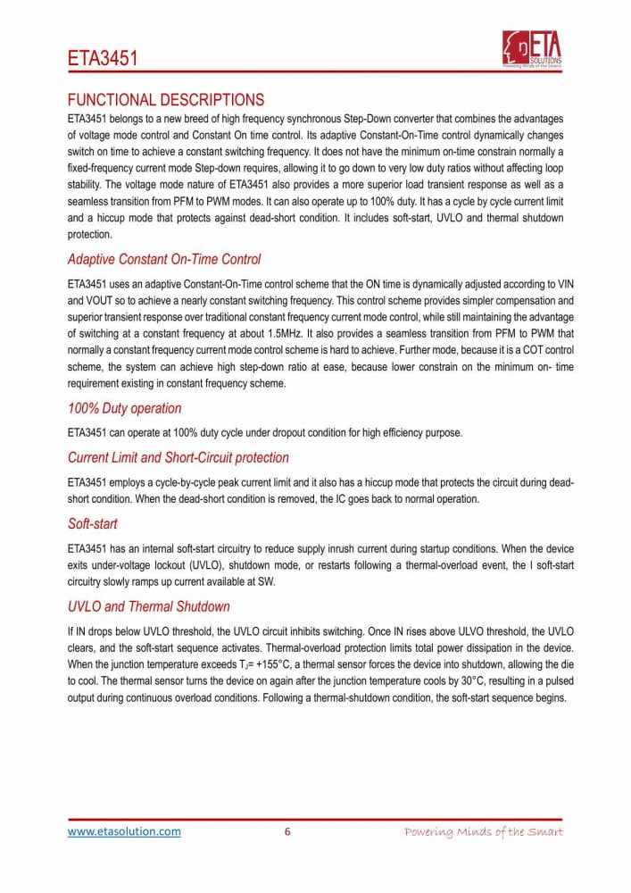 ETA3451D2I datasheet page 6