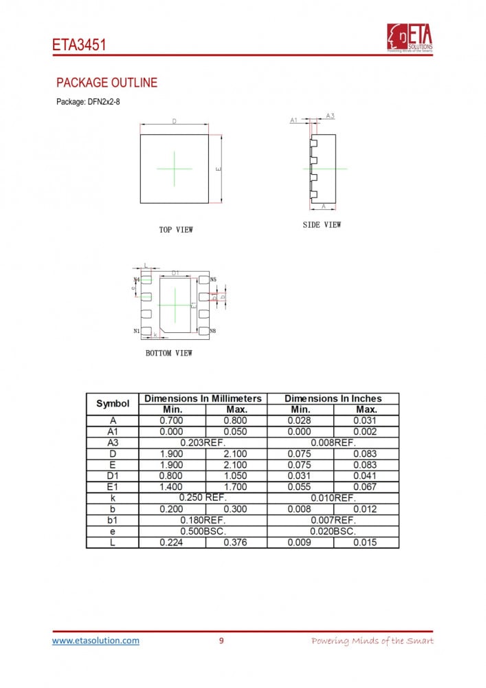 ETA3451D2I datasheet page 9