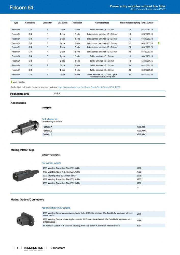 SCHURTER 6423.0251.15 document page 6