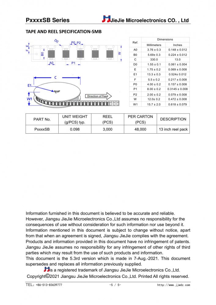 P3100SB datasheet page 5