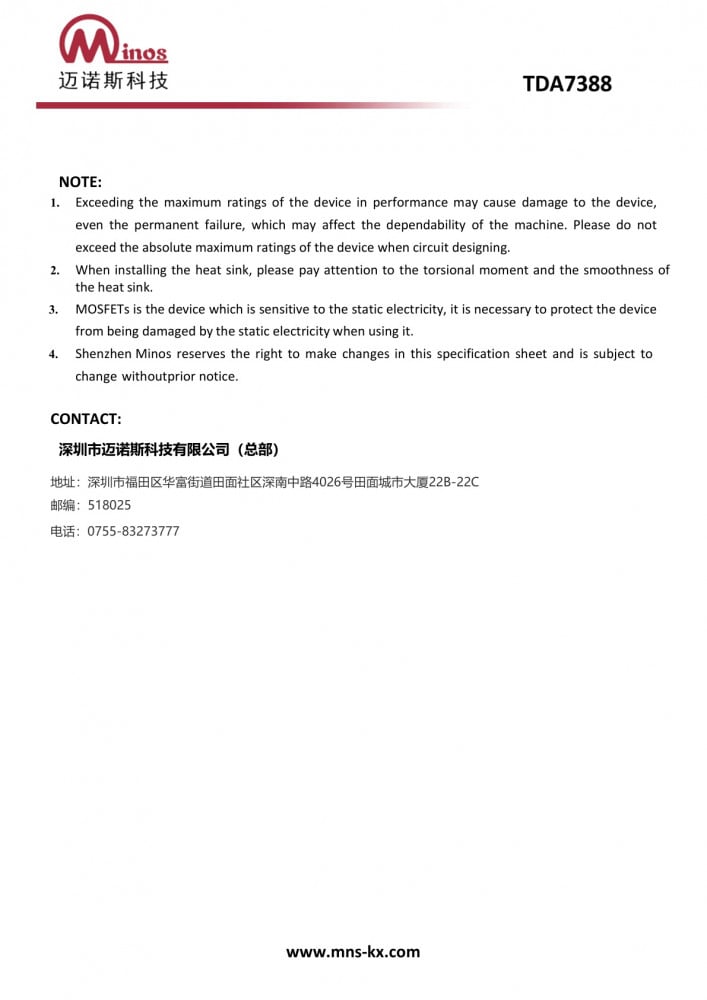 TDA7388 datasheet page 6