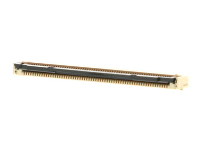 0.50mm Pitch Easy-On Front Flip FPC Connector, Surface Mount, ZIF, Double Bottom Contact, 2.50mm Height, Accepts FFC/FPC with Ear-tabs, 64 Circuits for sale