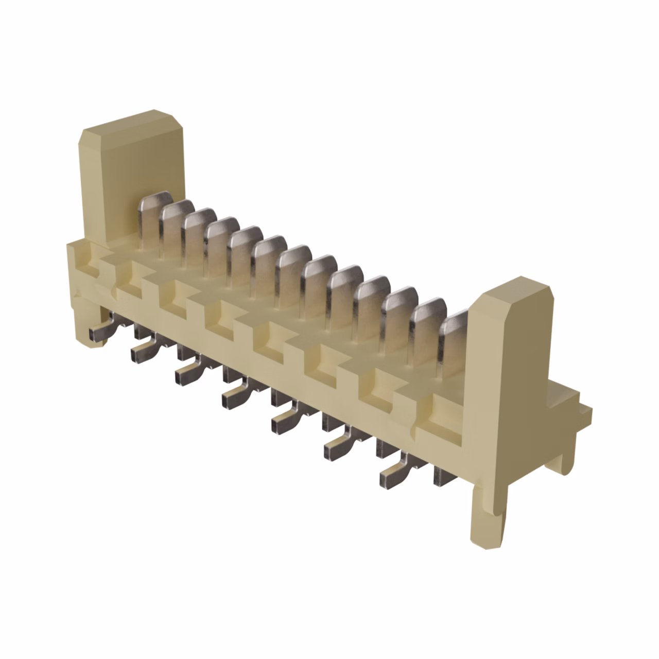 Picoflex PF-50 Header without PCB Pegs, Vertical, Standard Profile, Surface Mount, Tin (Sn) Plated, 14 Circuits, Tape and Reel, Natural for sale