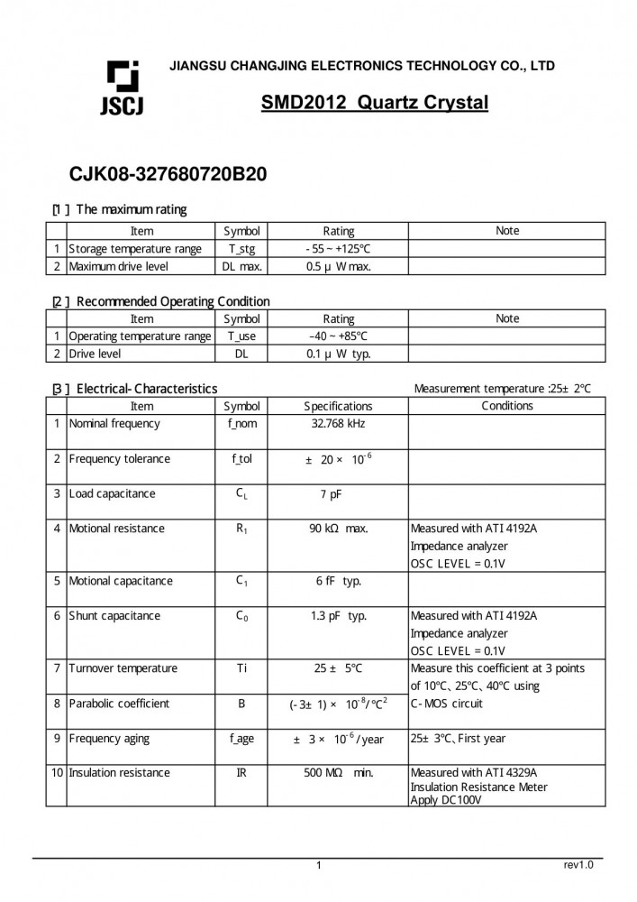 CJK08-327680720B20 datasheet page 2