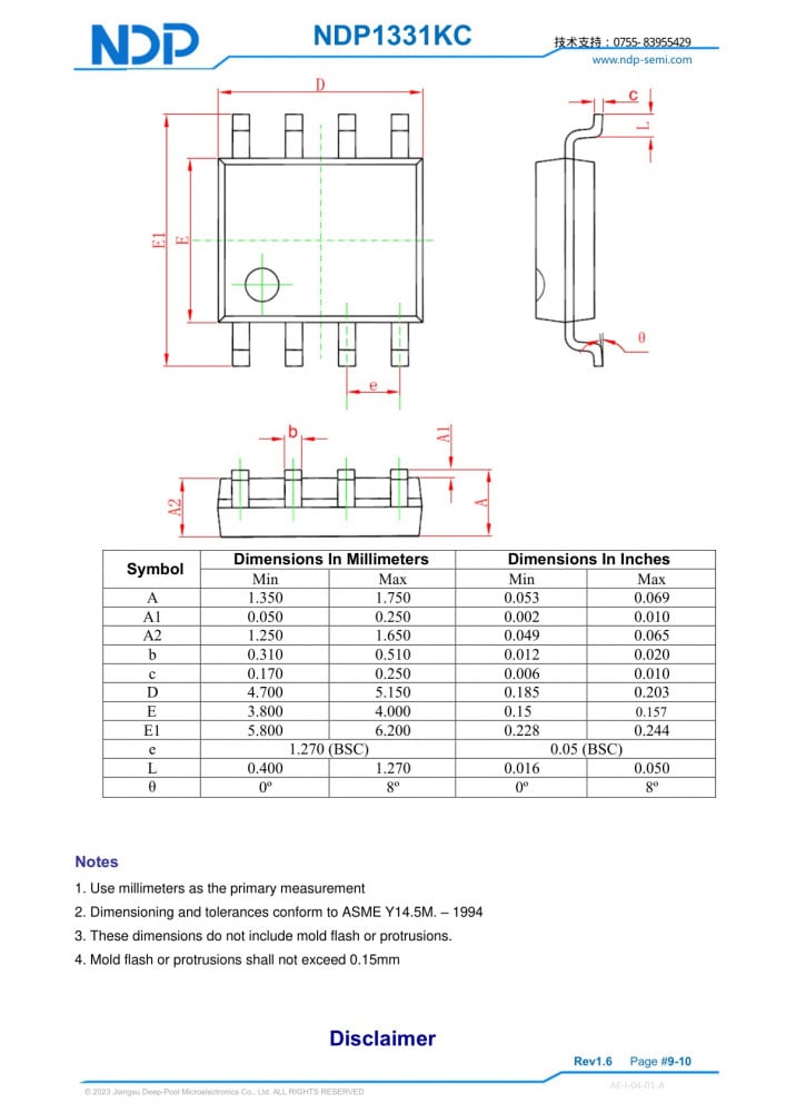 NDP1331KC datasheet page 9