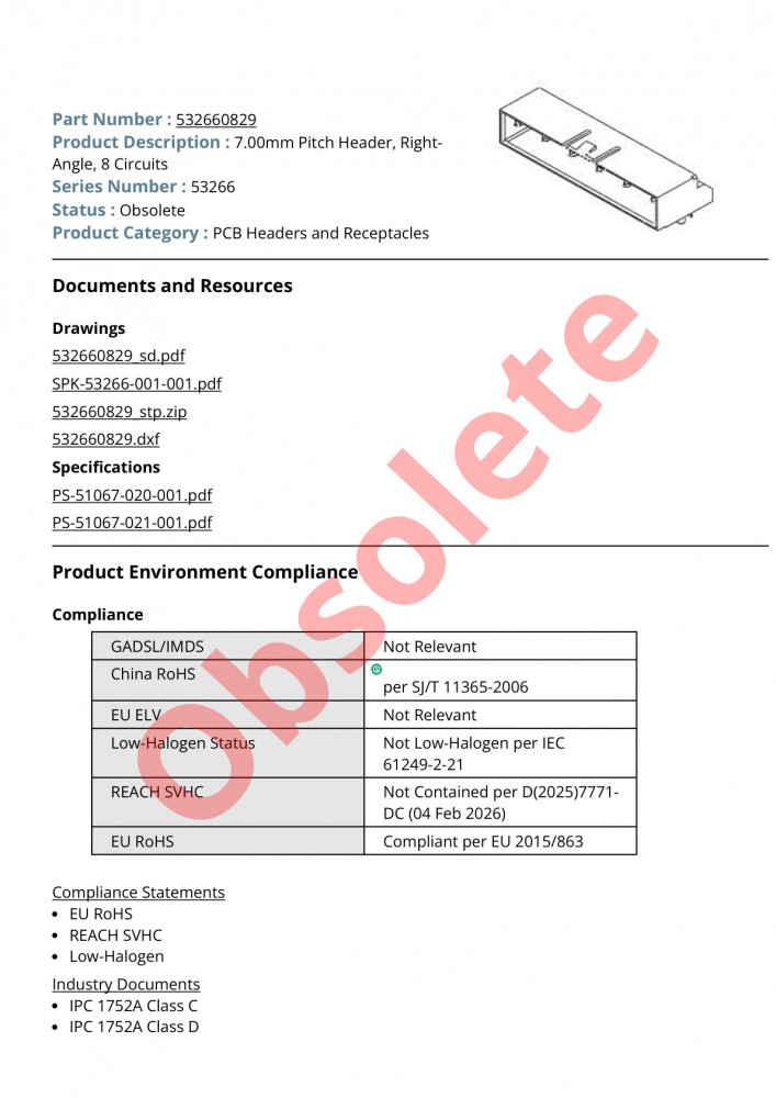 MOLEX 532660829 technical document image 1