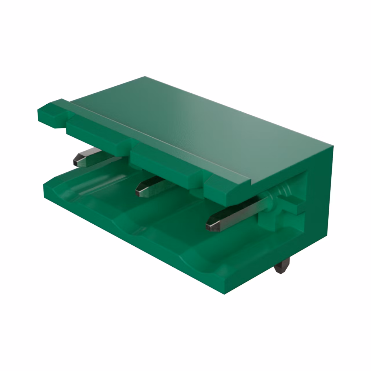 7.62mm Pitch Eurostyle Right-Angle PCB Header, Open Ends, 3 Circuits for sale