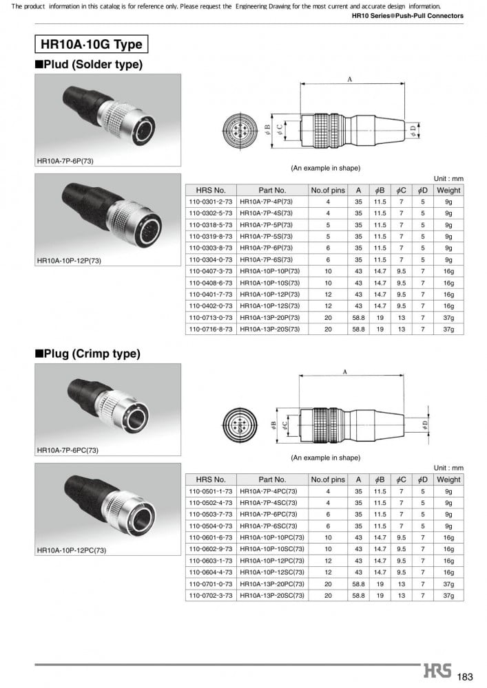 HRS HR10 series catalog page 5