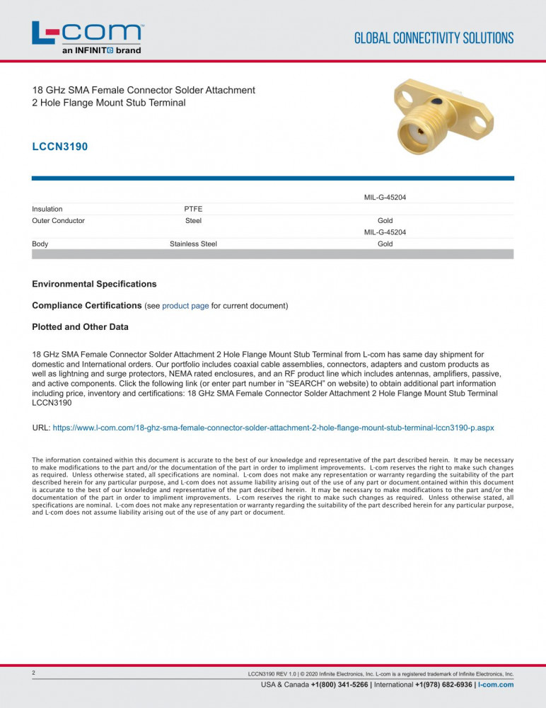 LCCN3190 technical document page 2