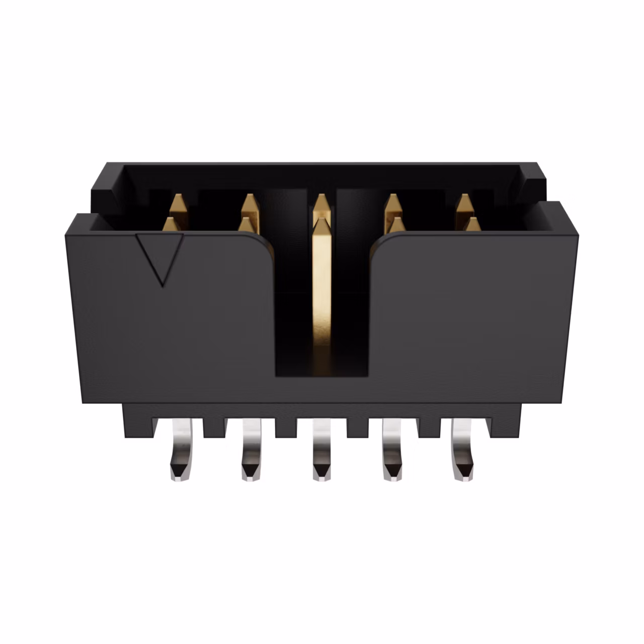 2.00mm Pitch, Milli-Grid PCB Header, Dual Row, Vertical, Surface Mount, Shrouded, 10 Circuits, 0.05µm Gold (Au) Plating, Dual Side Slots, Center Polarization, Tube for sale