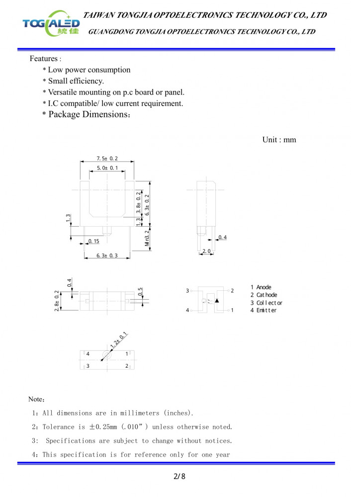 TJ-IEL736FOI4FLC94FR-A5 specification page 2