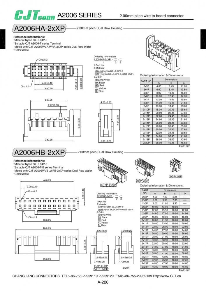 CJT A2006 series datasheet page 4