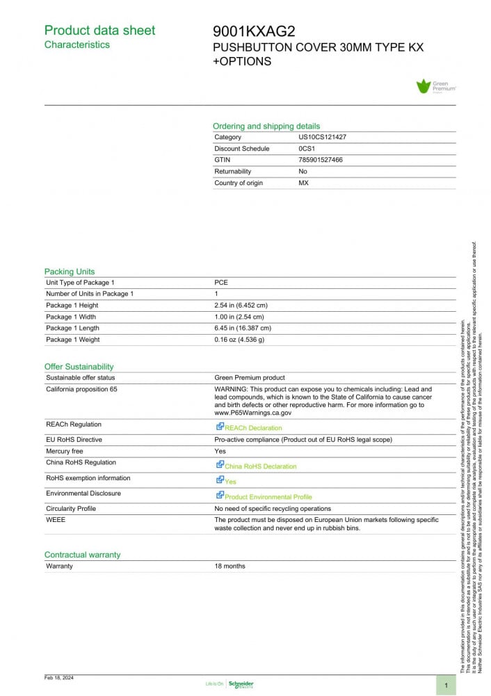 9001KXAG2 technical document preview