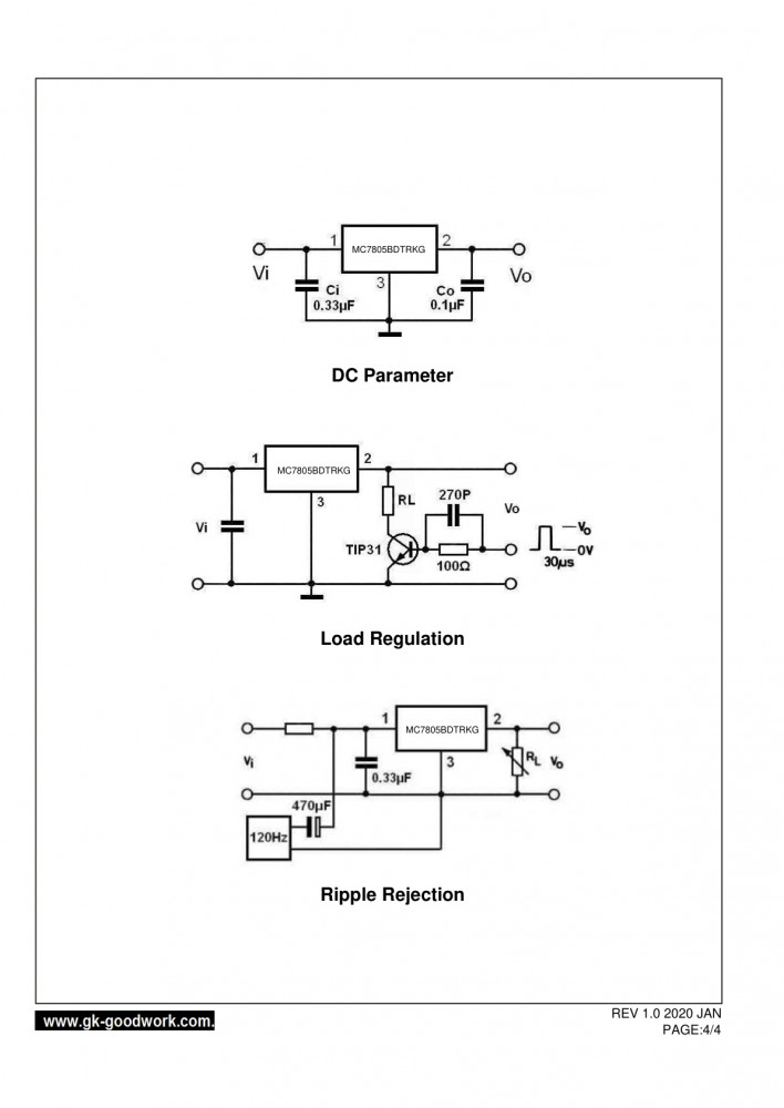 MC7805BDTRKG-GK technical document page 4