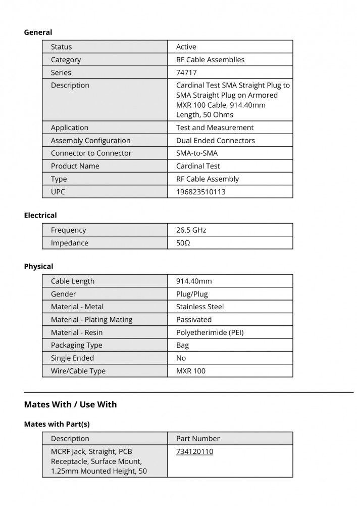 MOLEX 732390132 product drawing, page 2