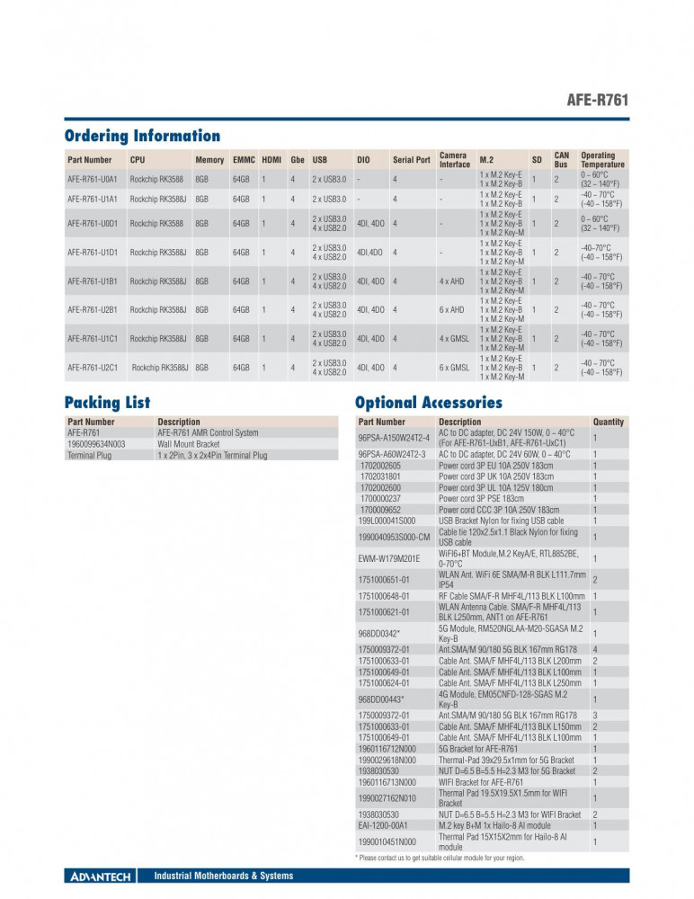 AFE-R761 product document page 3