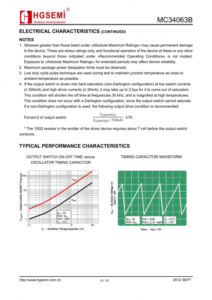 MC34063BM/TR datasheet page 6