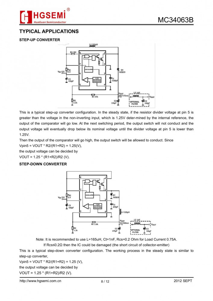 MC34063BM/TR datasheet page 8