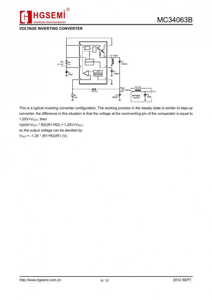 MC34063BM/TR datasheet page 9
