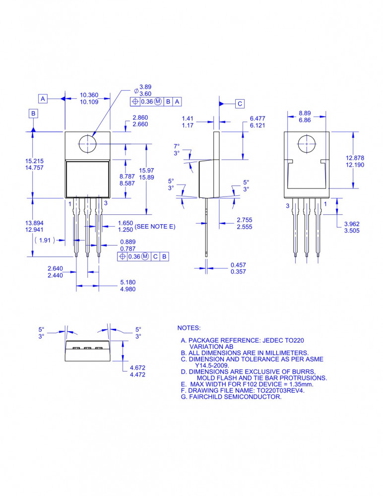 FDP075N15A-F102 datasheet page 10