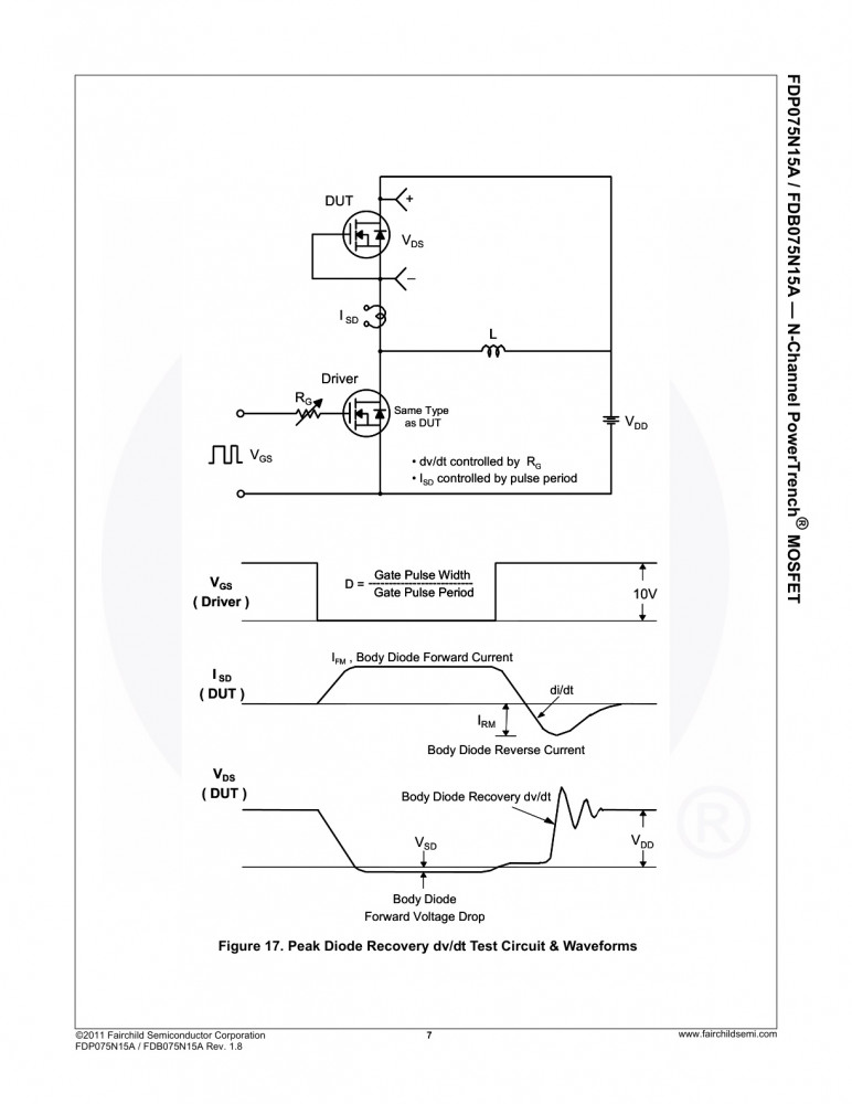 FDP075N15A-F102 datasheet page 8