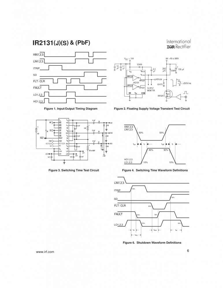 IR2131SPBF datasheet page 6