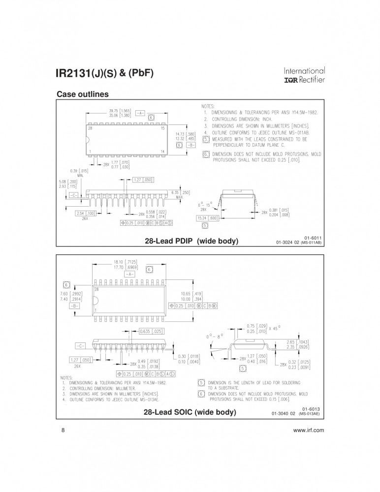 IR2131SPBF datasheet page 8
