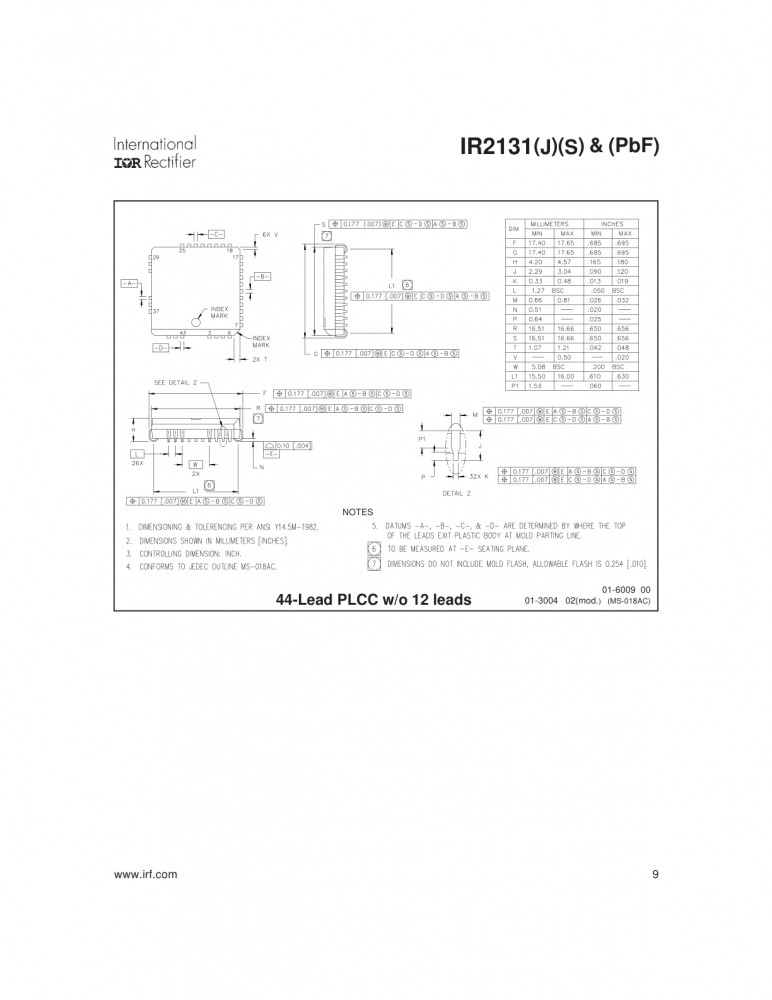 IR2131SPBF datasheet page 9