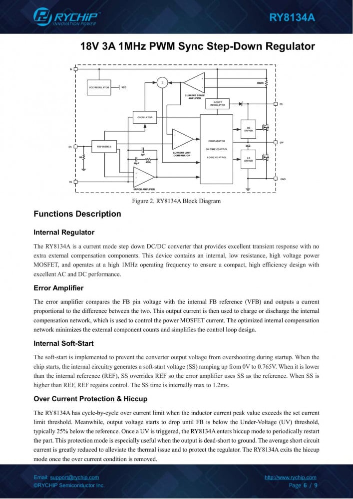 RY8134A datasheet page 6