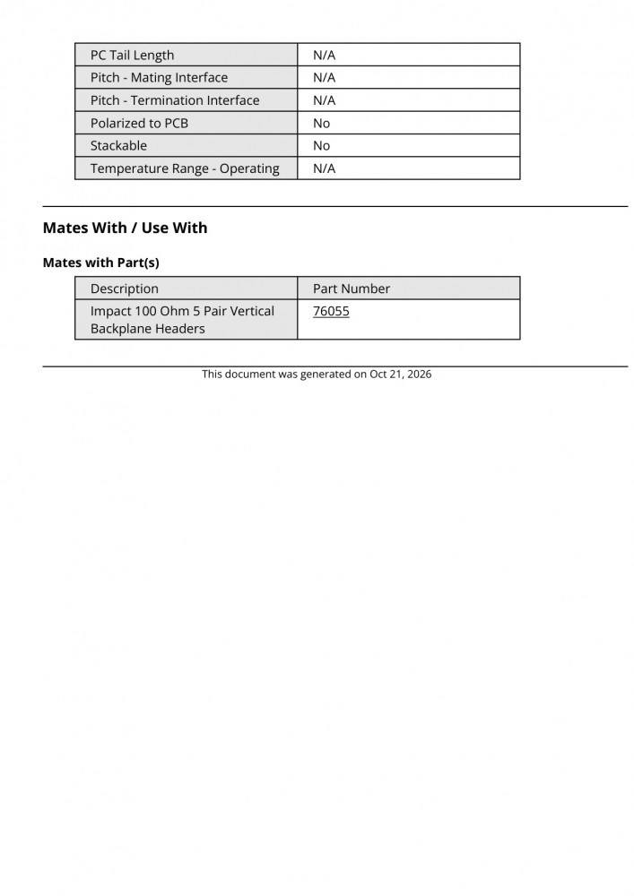 Product document image 3 for MOLEX 762790516