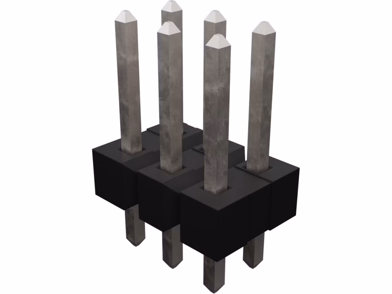 C-Grid Header, 2.54mm Pitch, Through Hole, Dual Row, Vertical, 6 Circuits, 2.54µm Tin (Sn) Plating, Tray Packaging, Lead-Free for sale
