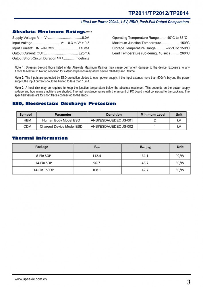 TP2012-VR datasheet page 3
