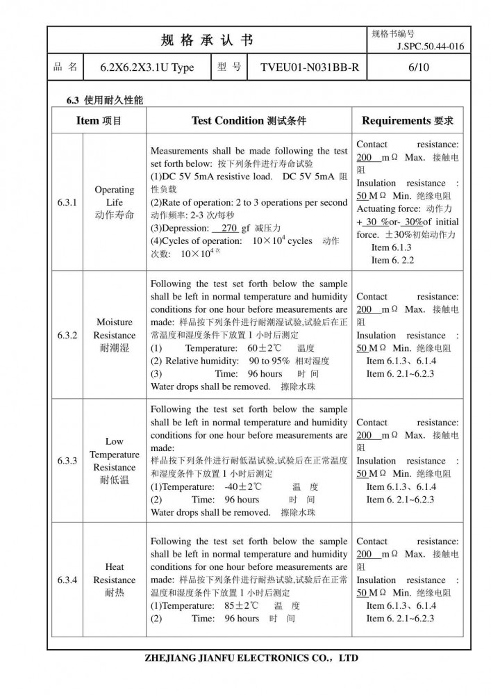 TVEU01-N031BB-R approval document page 7