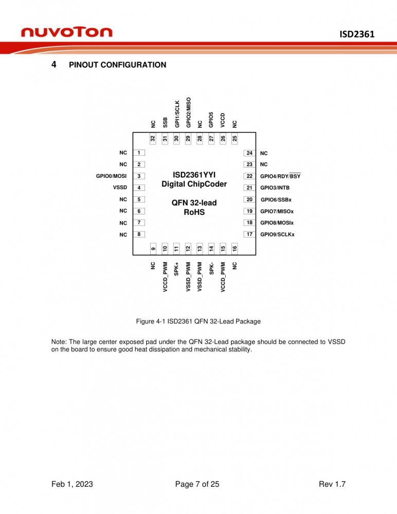 ISD2361 datasheet page 7