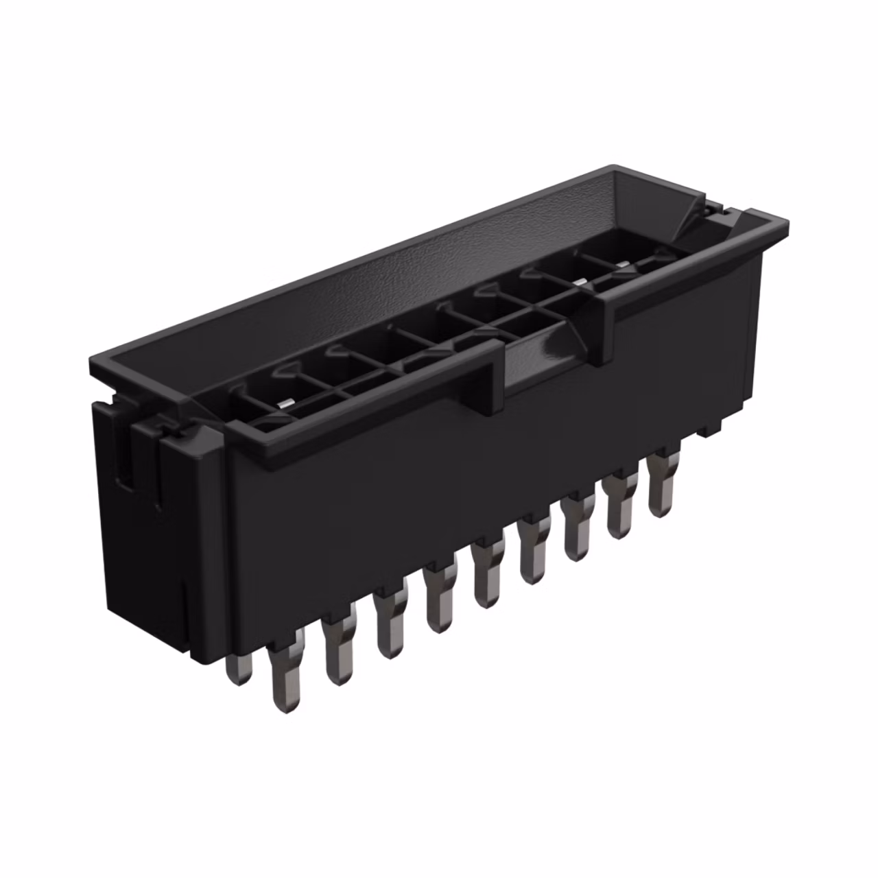 Mini-Fit BMI First Mate/Last Break Header, Compliant Pin Interface, Dual Row, Vertical, 14 Circuits, 6.25mm Tail Length, Gold (Au) Plating