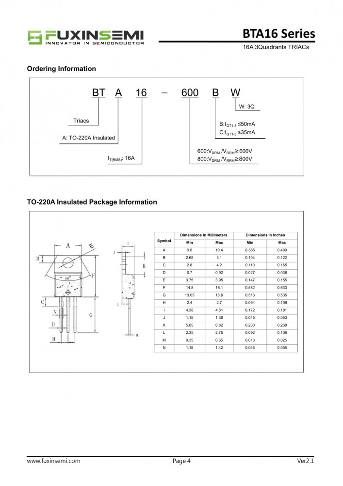 BTA16-800BW datasheet page 4