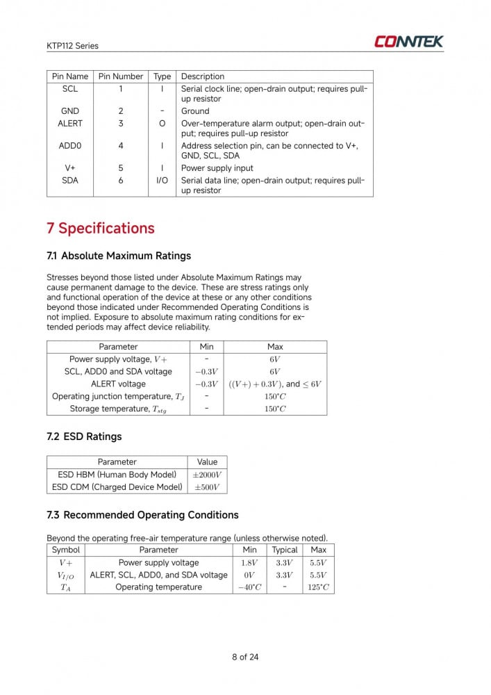KTP112 datasheet page 8