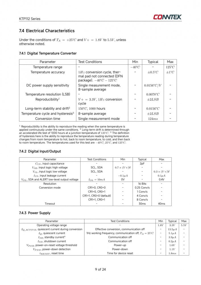 KTP112 datasheet page 9