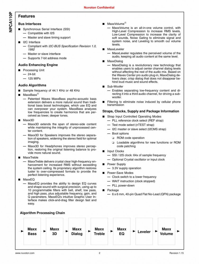 NPCA110PA0YX datasheet page 2