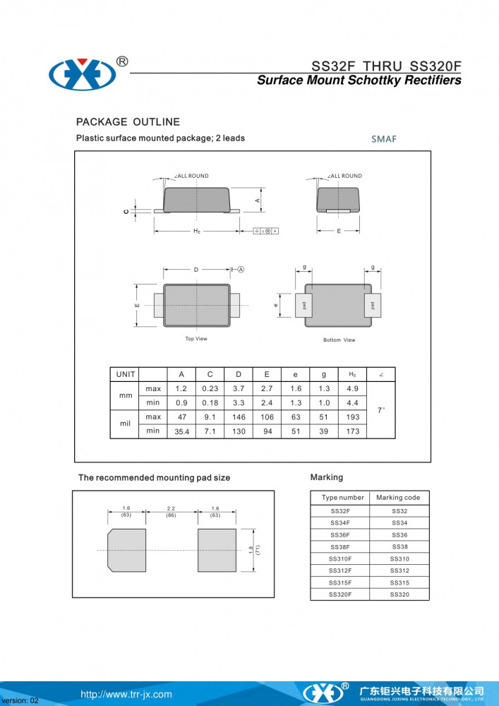 SS310F datasheet page 3