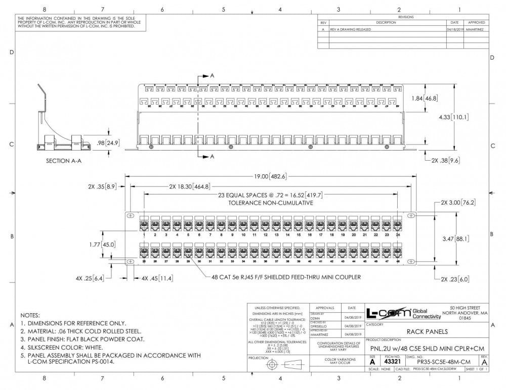 PR35-SC5E-48M-CM technical document preview