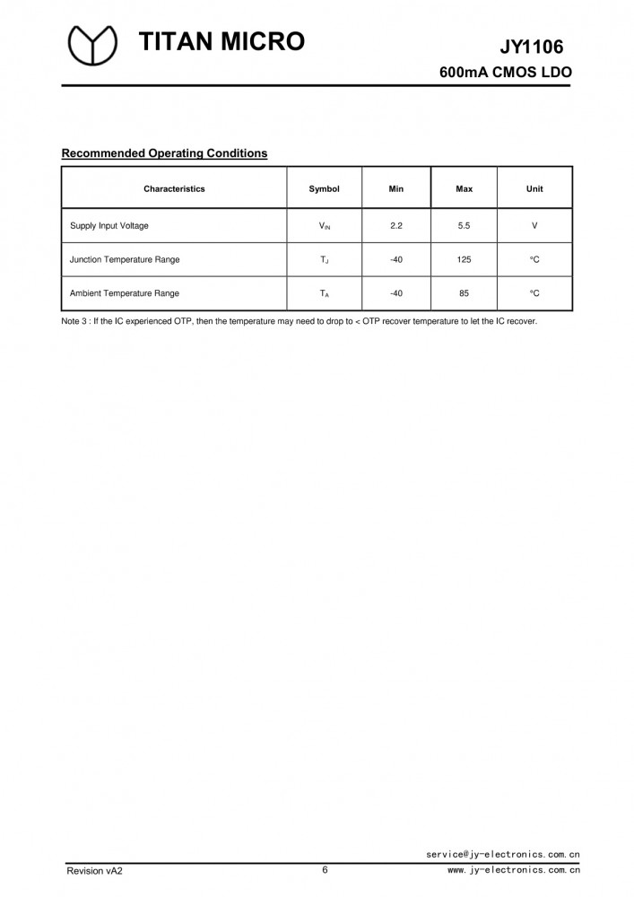 JY1106 datasheet page 6